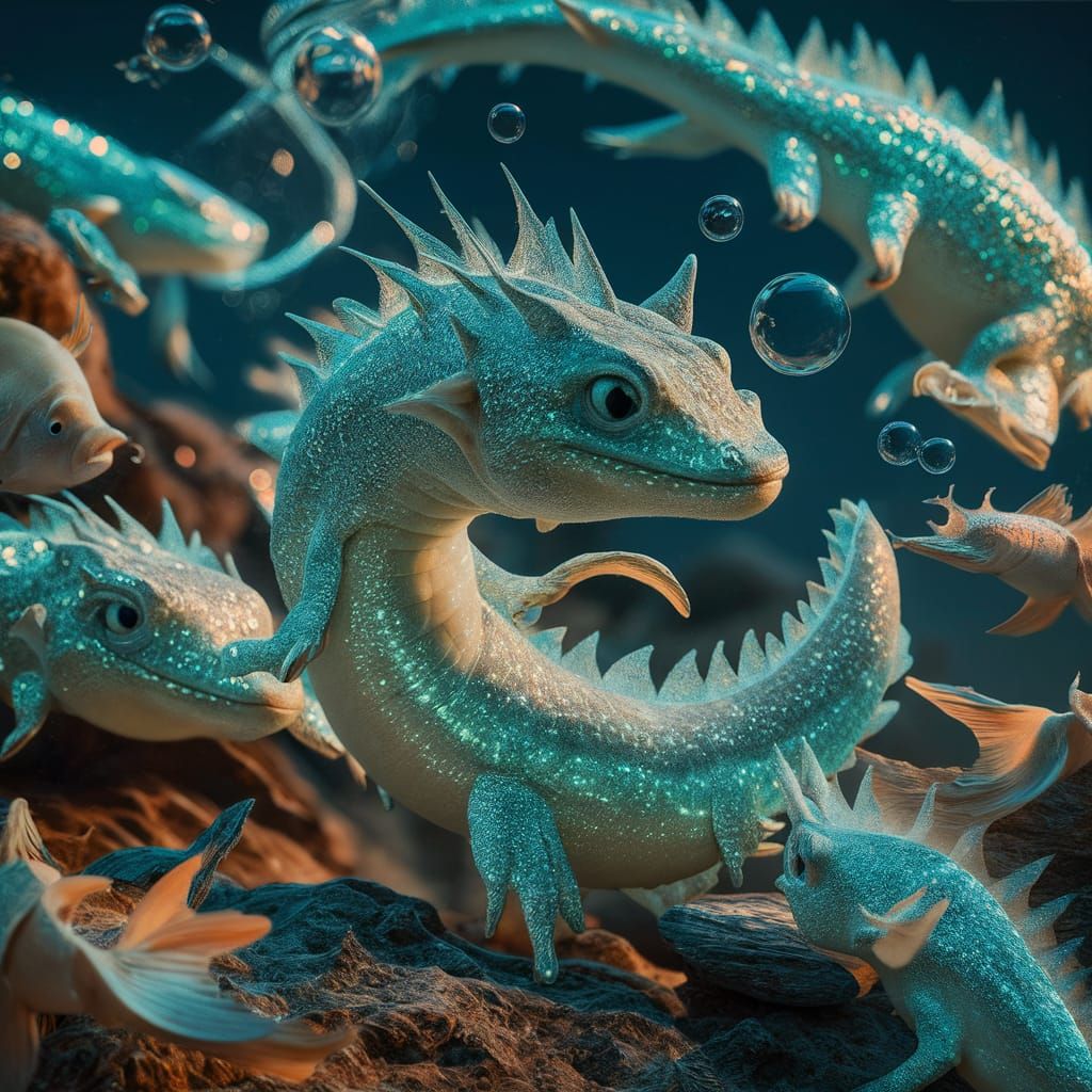 Underwater Creatures - AI Generated Artwork - NightCafe Creator