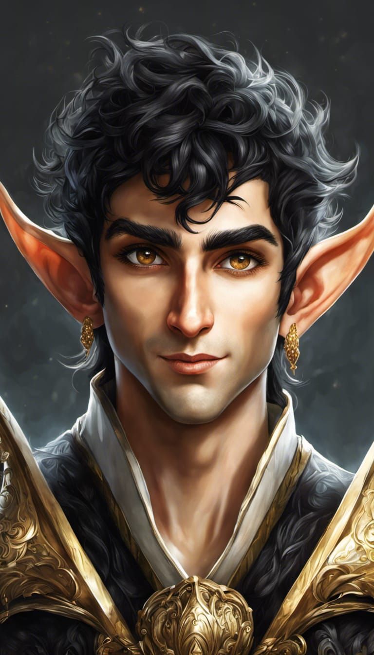 Portrait of a male elf - AI Generated Artwork - NightCafe Creator