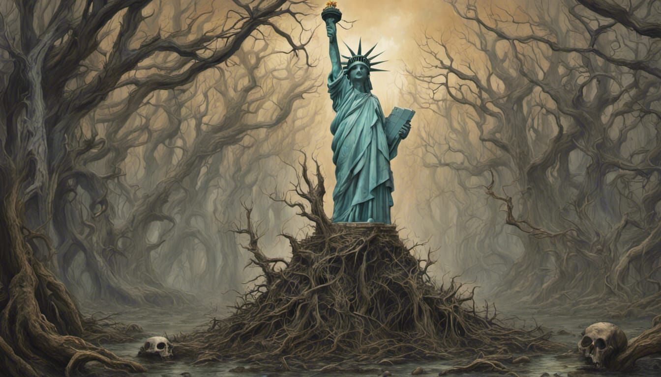 Post-Apocalyptic Statue of Liberty - AI Generated Artwork - NightCafe ...