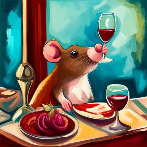 Classy rat - AI Generated Artwork - NightCafe Creator