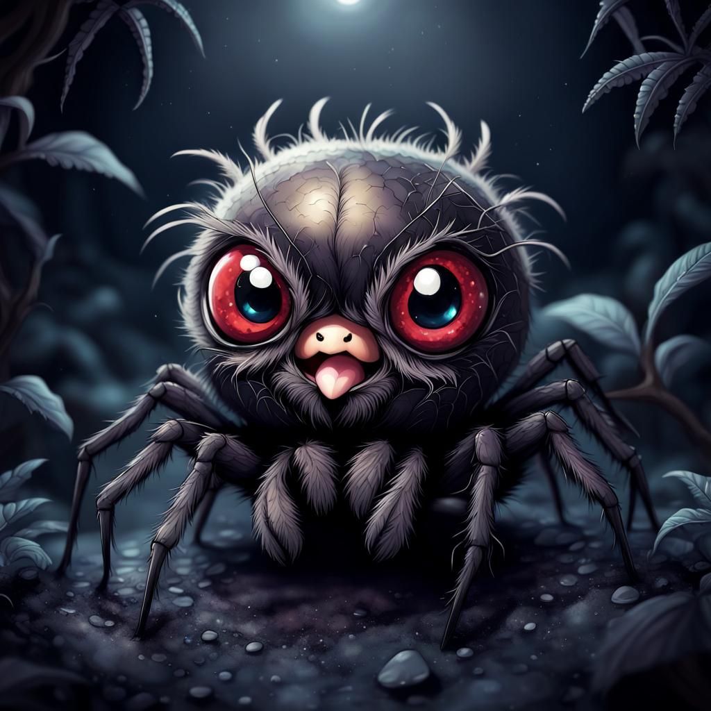 chibi fantasy spider - AI Generated Artwork - NightCafe Creator