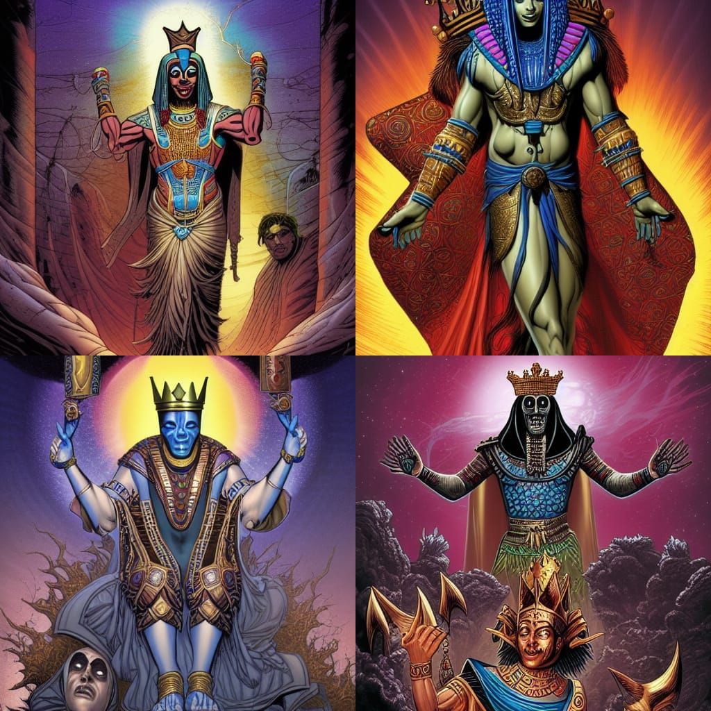 Osiris being the king of the Dead and risen back to life by Isis ...