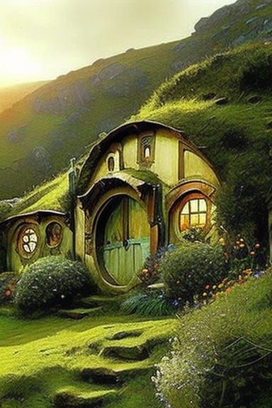Detailed hobbit home flawless middle_earth “Gorgeous Double Circle Door ...
