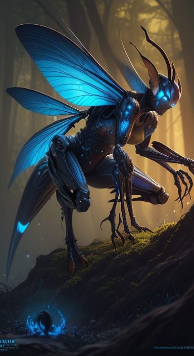 Insect Monster 1 - Mystical Insect Creature Unleashes Fiery ...