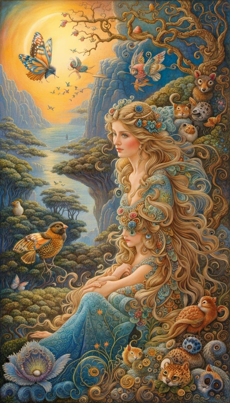 whimsical objects, magical, quirky creatures, fantastic, highly ...