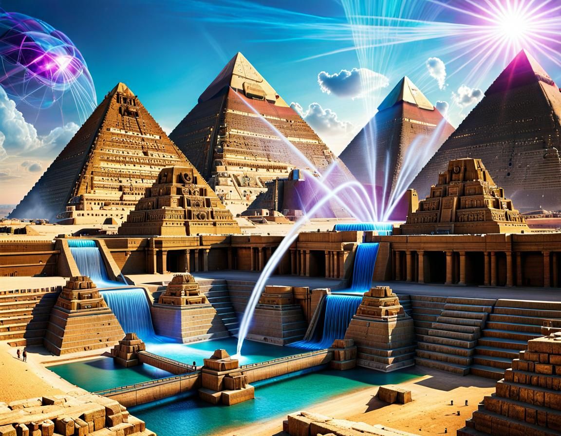 Ancient Technology Pyramids Irrigation System - AI Generated Artwork ...