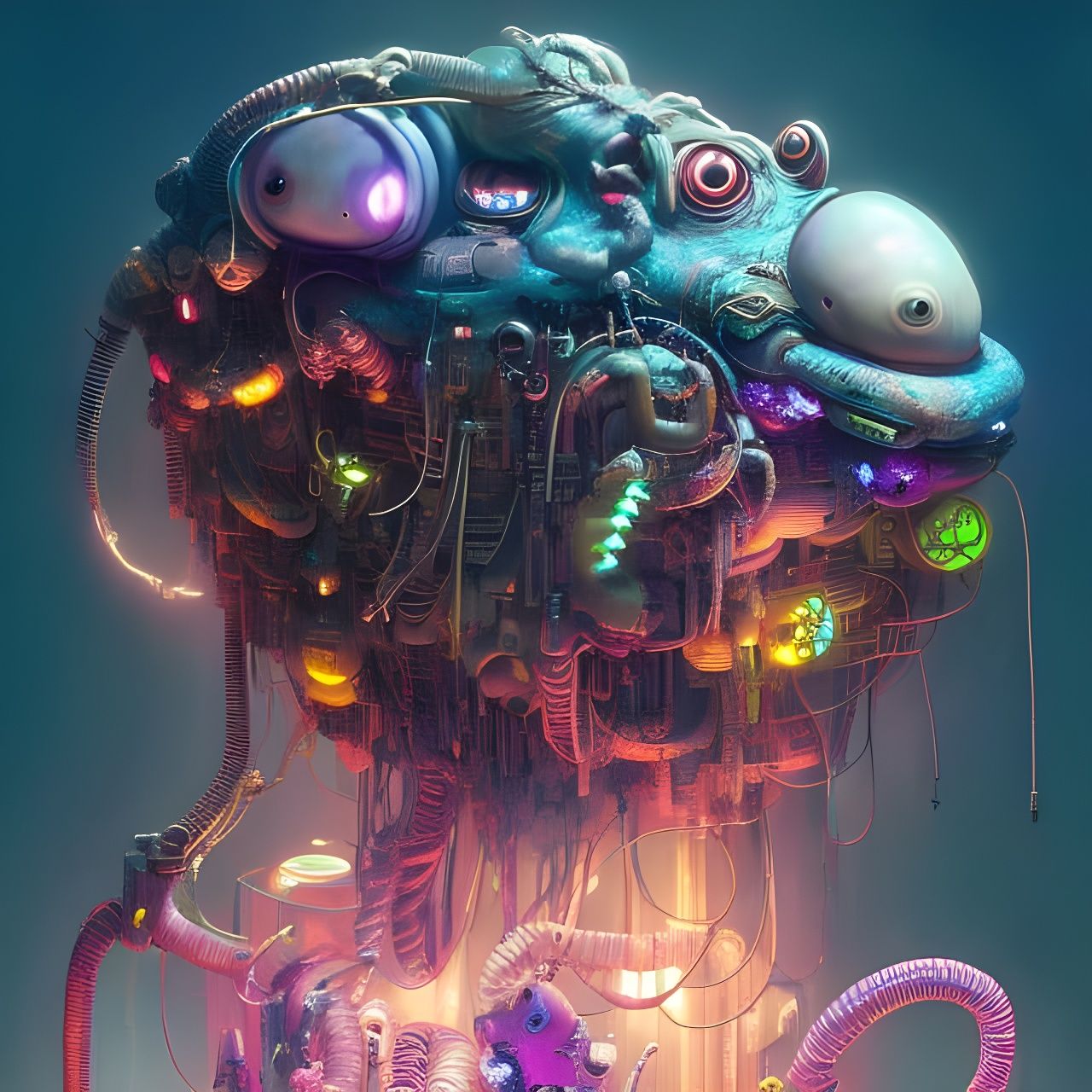 Cyberpunk Mutant Workers of the Underground 08 - AI Generated Artwork ...