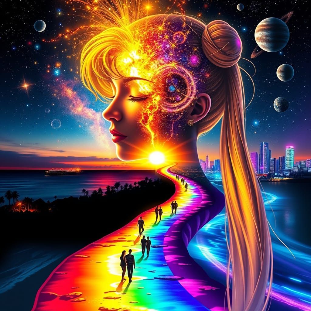 Ethereal Goddess of the Cosmic Path