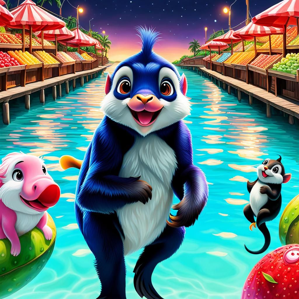 🍌🐵🐳🍌🐵🐳🍌🐵🐳 - AI Generated Artwork - NightCafe Creator