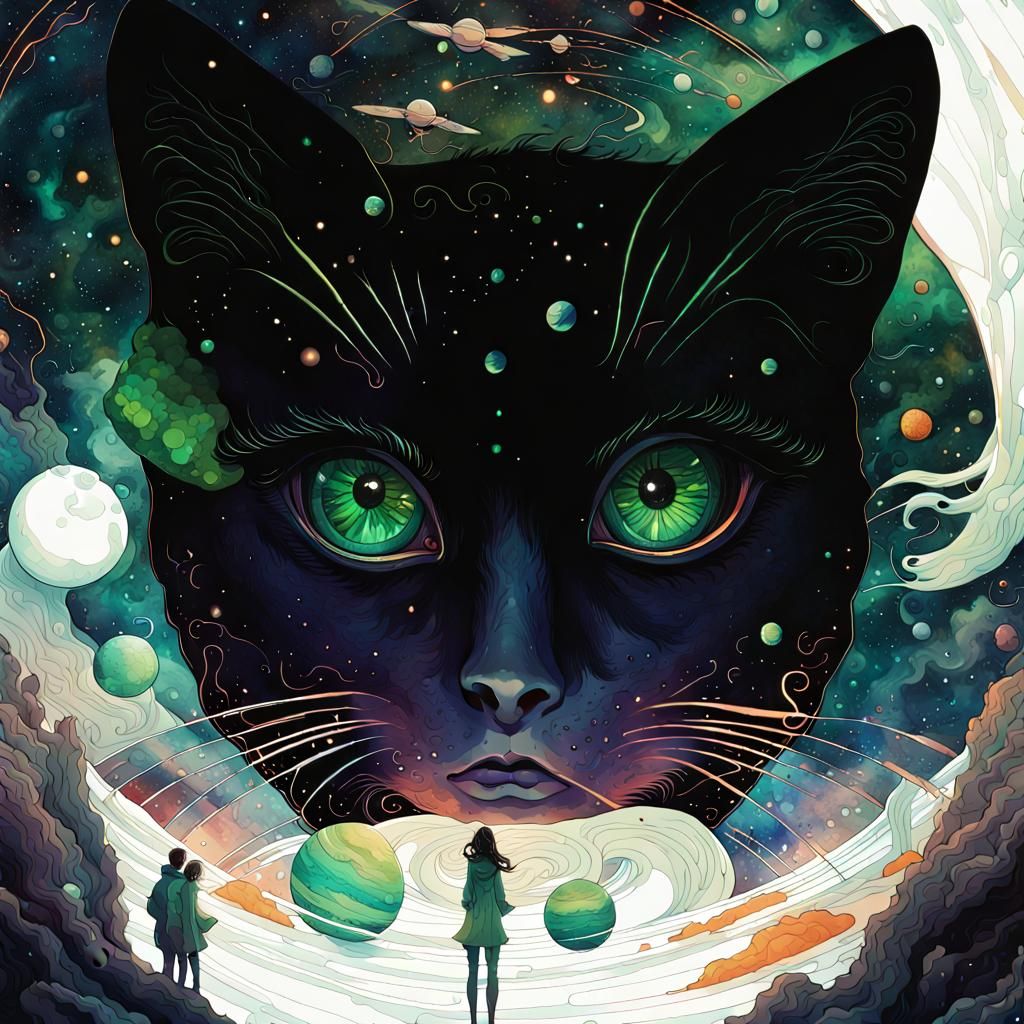 COSMIC KITTY 3 - AI Generated Artwork - NightCafe Creator
