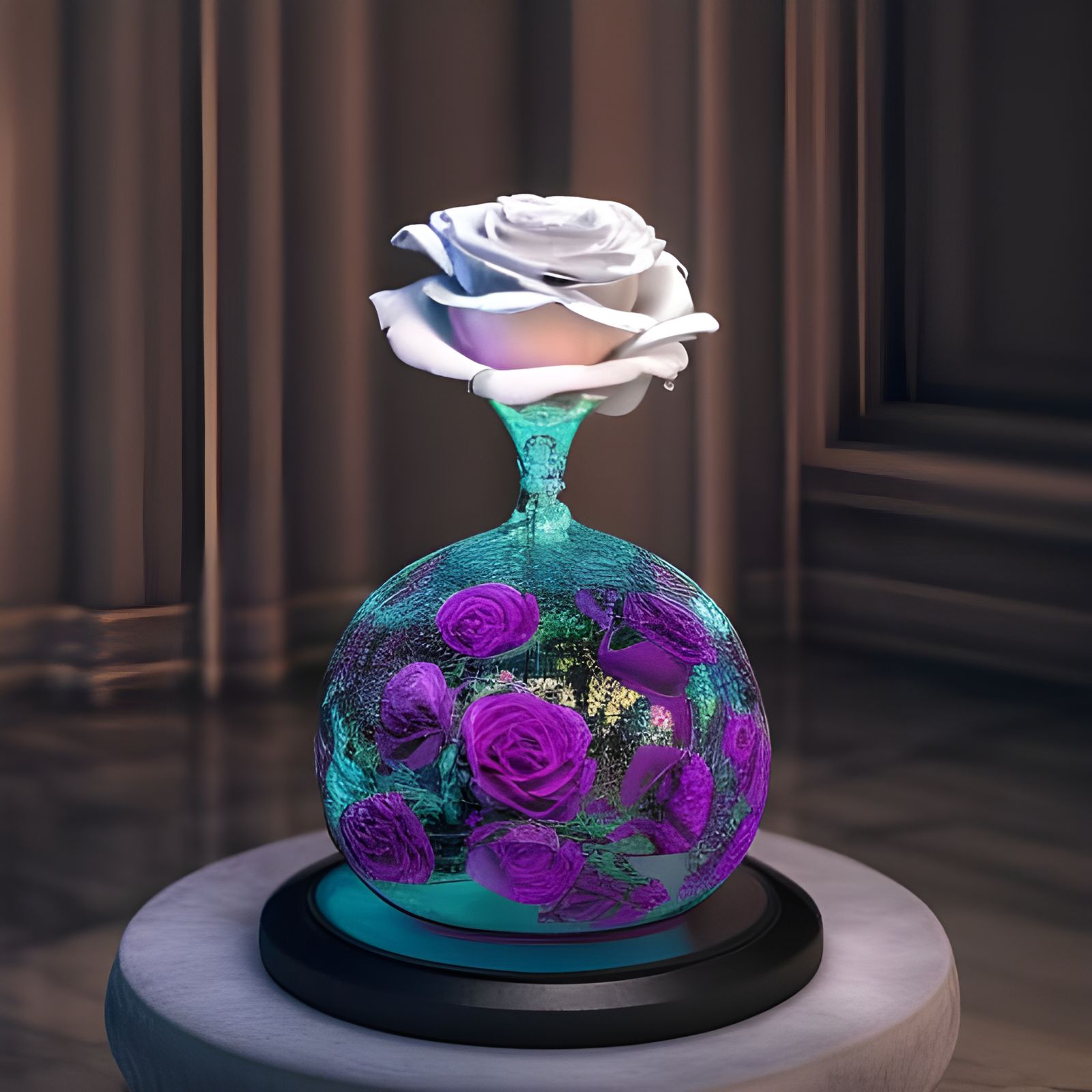 Rose Absynth (trademark pending) - AI Generated Artwork - NightCafe Creator