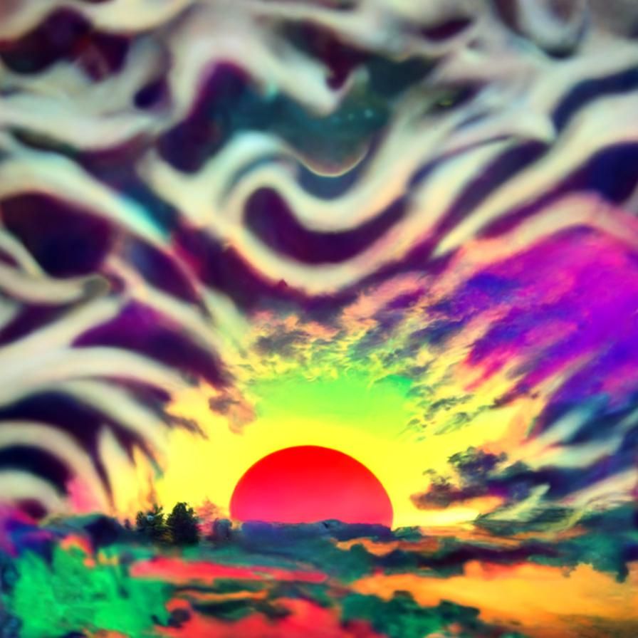 psychedelic sunset S2-2 - AI Generated Artwork - NightCafe Creator