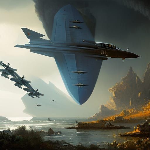 Fighter jets - AI Generated Artwork - NightCafe Creator