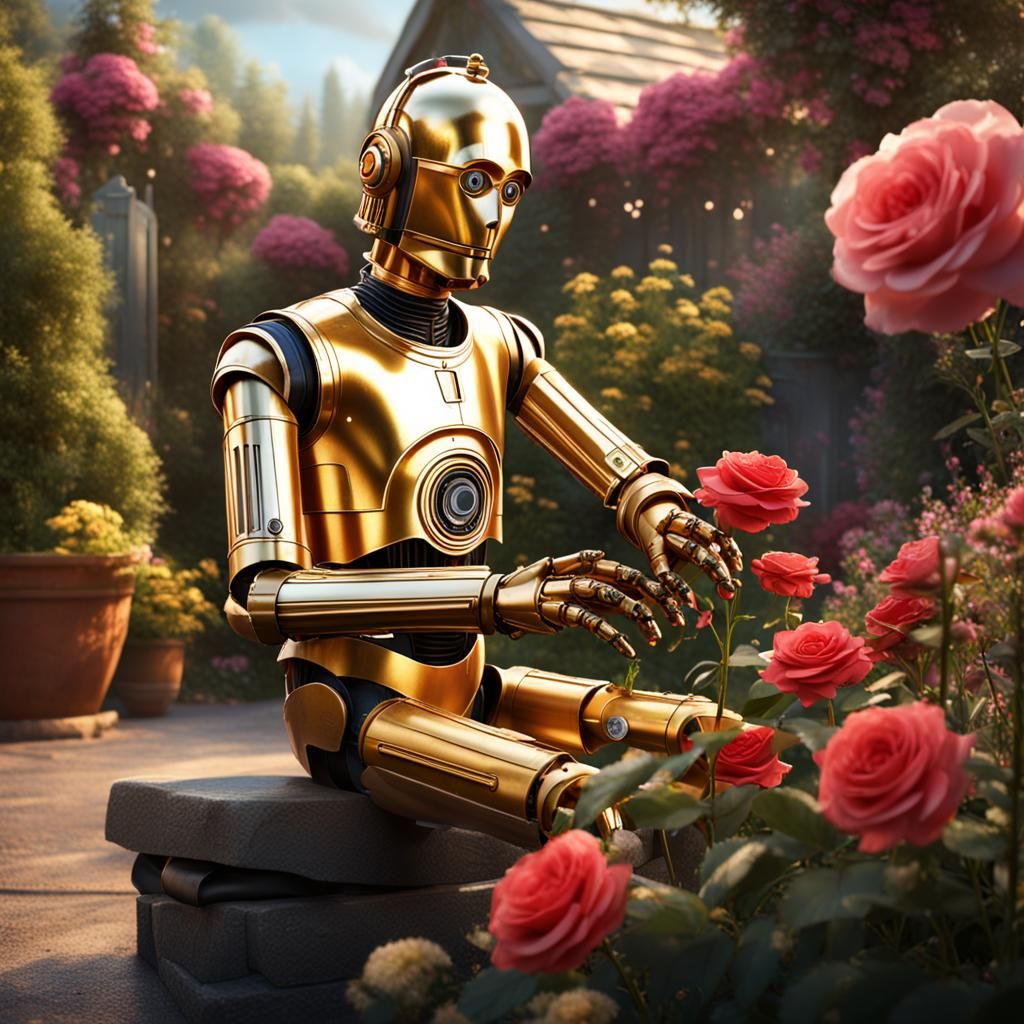 c3po at home - AI Generated Artwork - NightCafe Creator