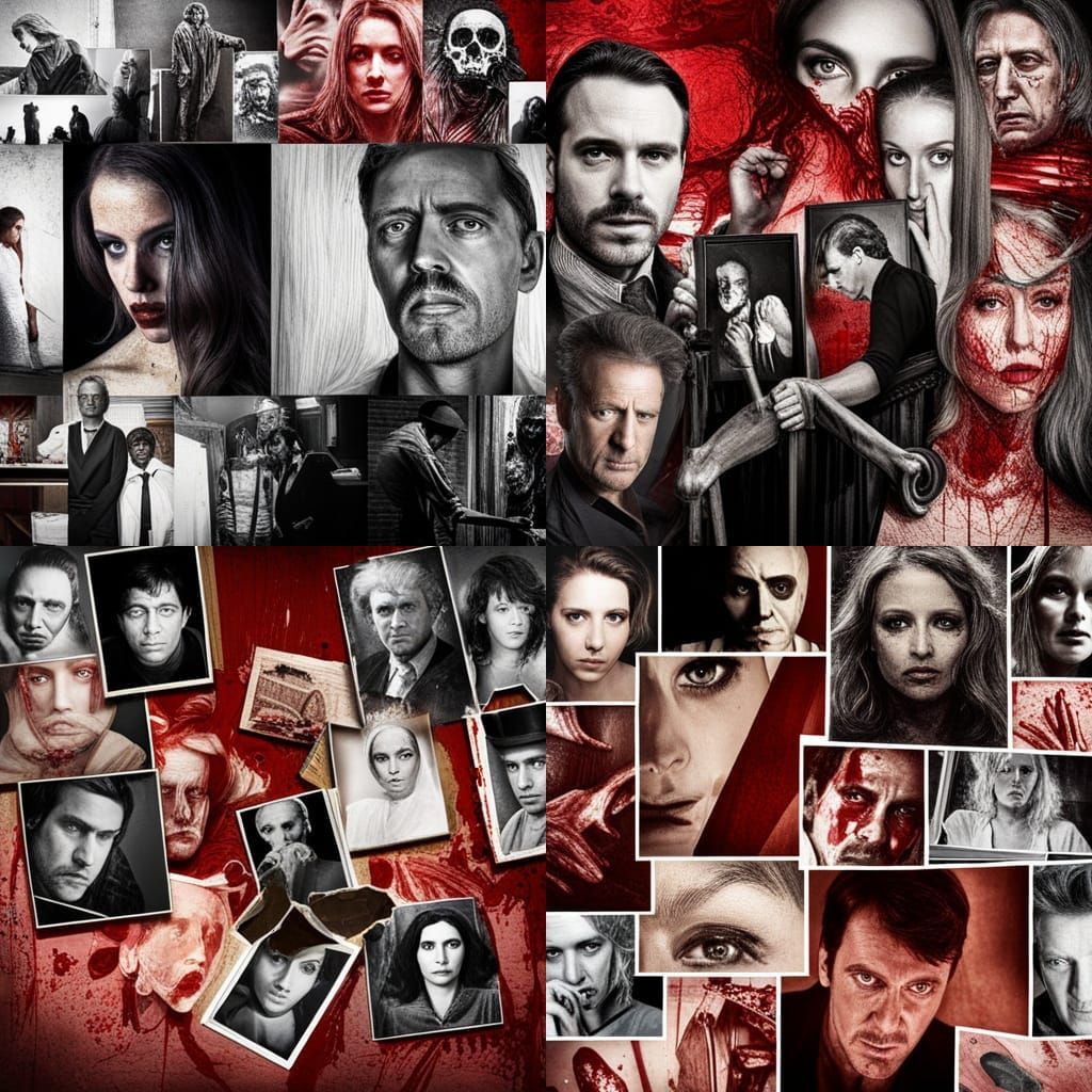 Crime documentary collage - AI Generated Artwork - NightCafe Creator