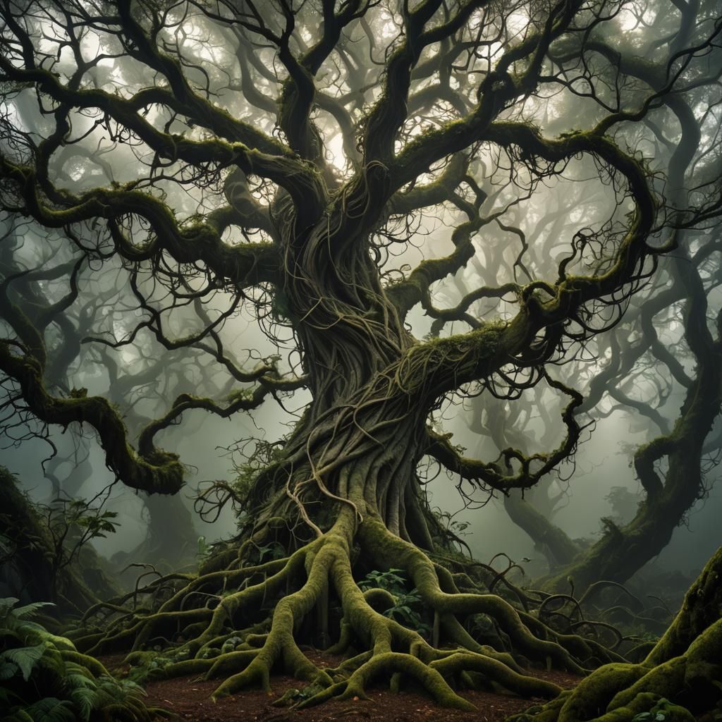 Tree of Vines - AI Generated Artwork - NightCafe Creator