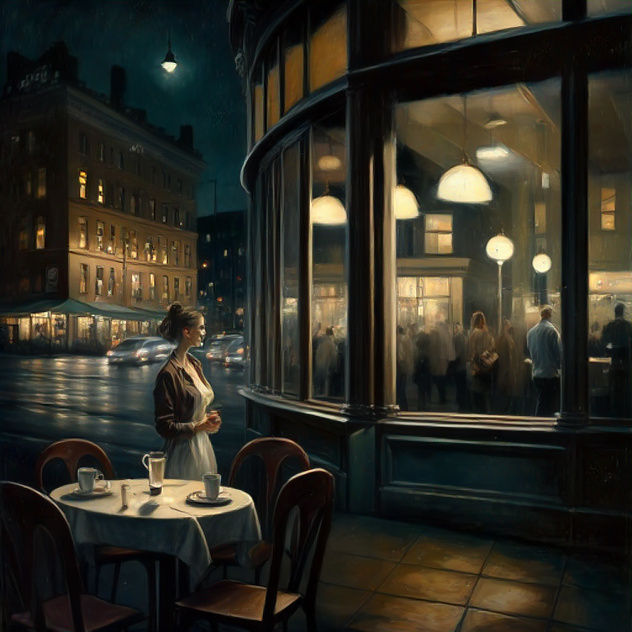 Café Urbain - AI Generated Artwork - NightCafe Creator