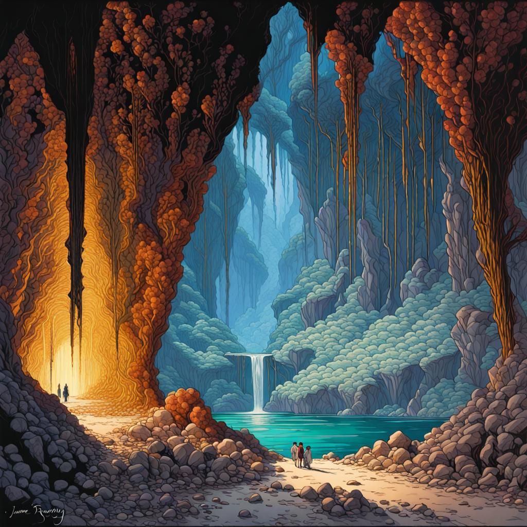 Simple Cave - AI Generated Artwork - NightCafe Creator