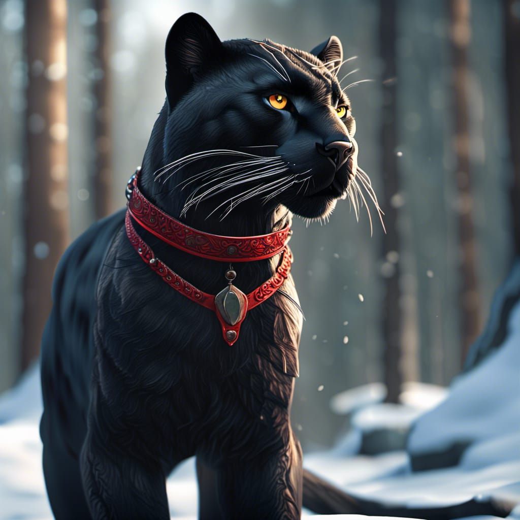 Snow Panther - AI Generated Artwork - NightCafe Creator