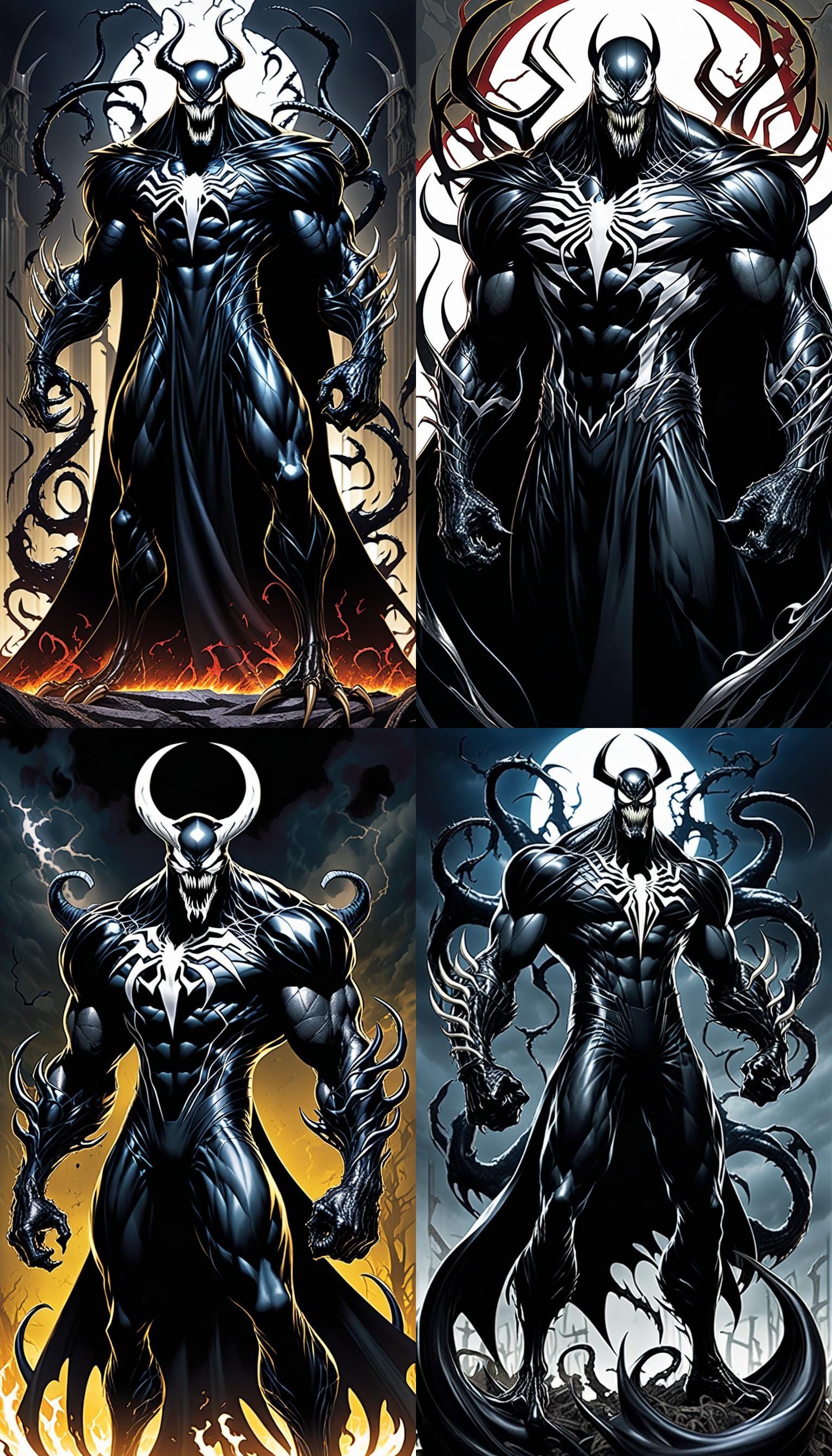 Odin Venom Symbiote - AI Generated Artwork - NightCafe Creator