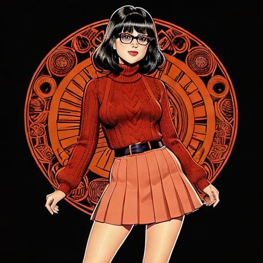 Velma, The New Girl - AI Generated Artwork - NightCafe Creator