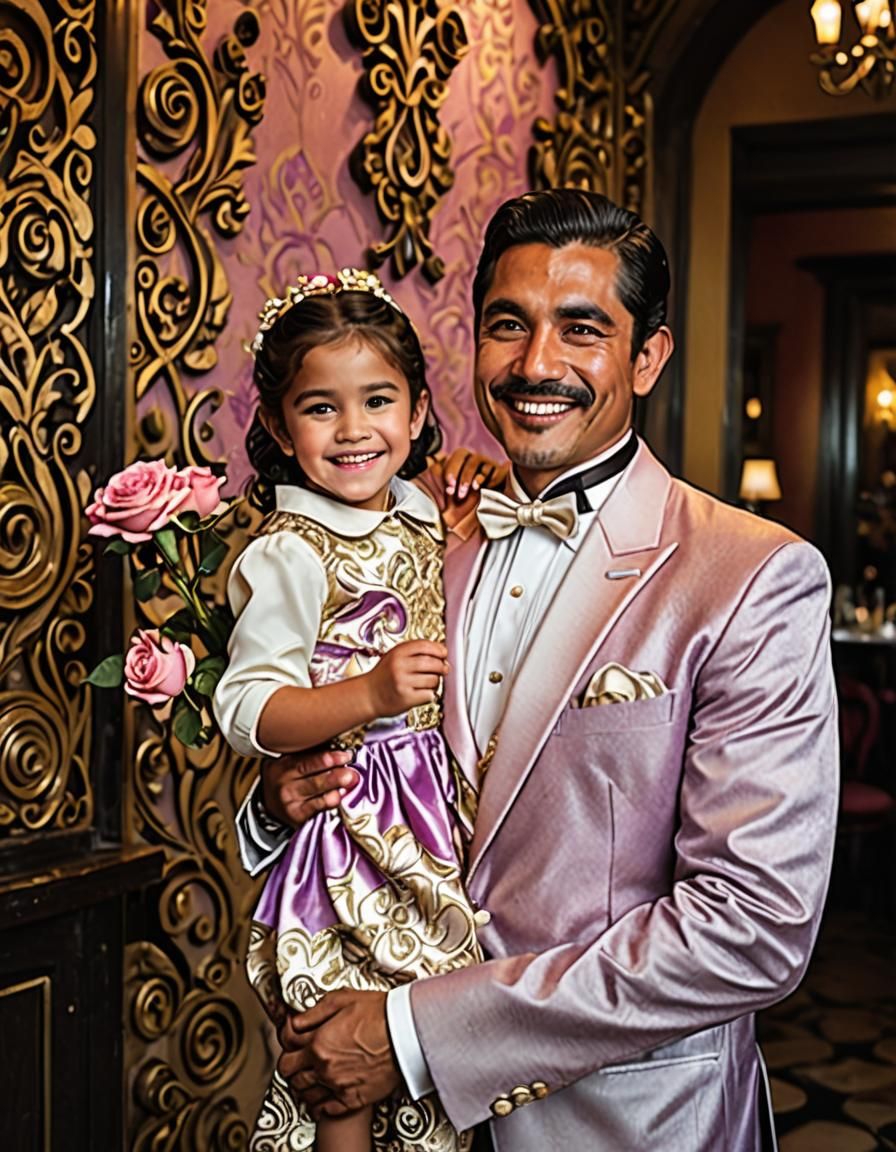 Mexican dad and beautiful daughter 2 - AI Generated Artwork - NightCafe ...