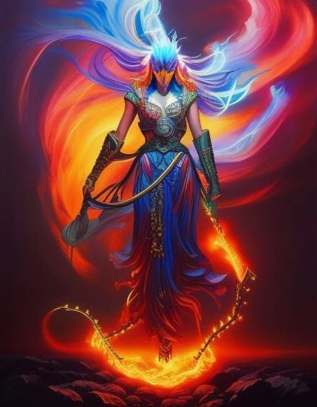 Fire archon - AI Generated Artwork - NightCafe Creator