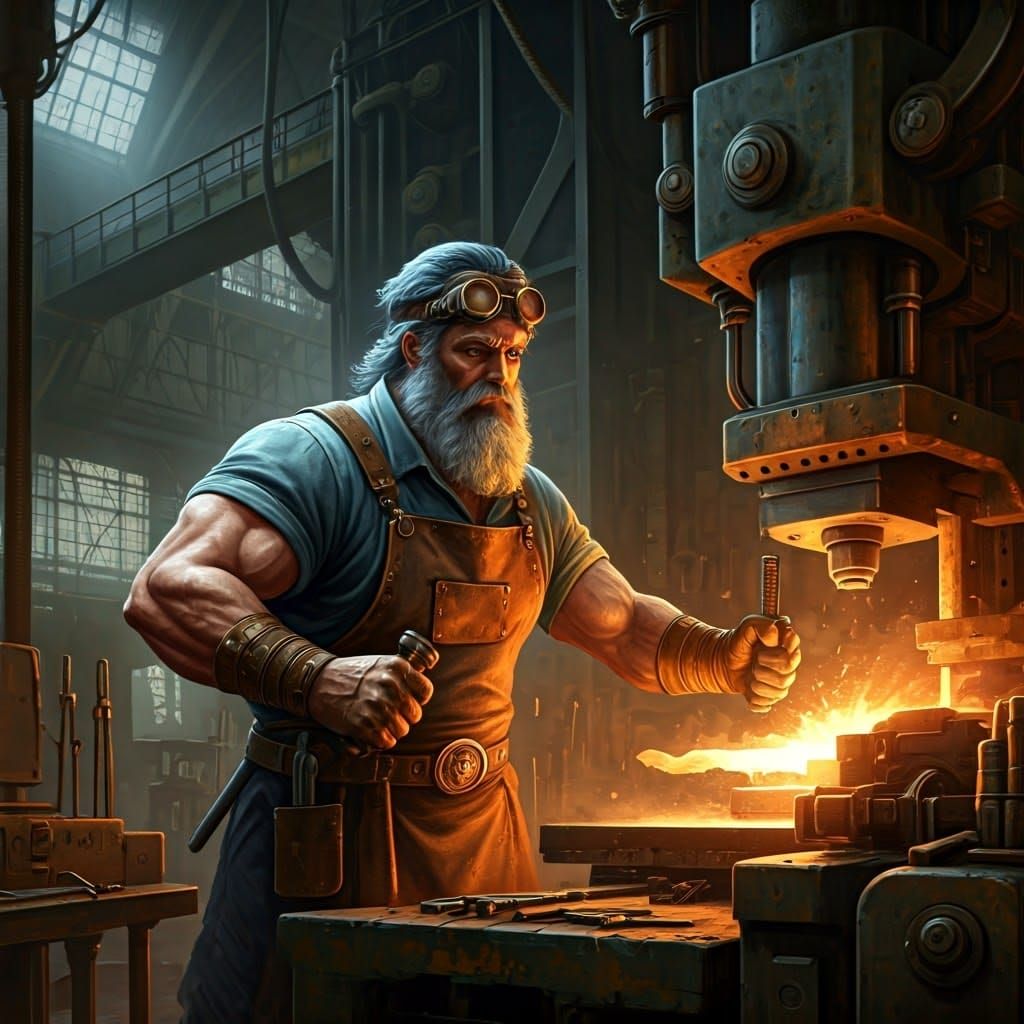 Hephaestus, the ancient god of the forge