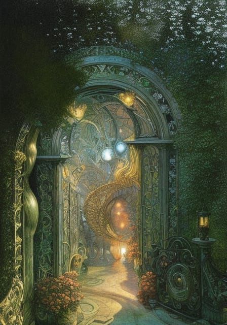 Celestial Door - AI Generated Artwork - NightCafe Creator