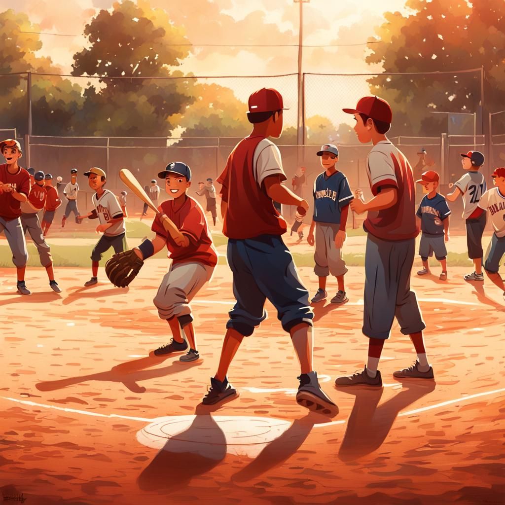Sandlot baseball - AI Generated Artwork - NightCafe Creator