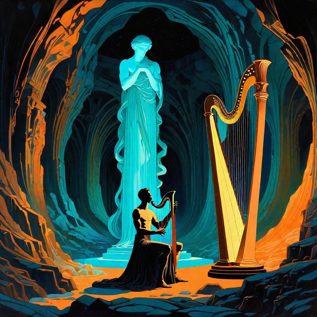 Orpheus in the underworld - AI Generated Artwork - NightCafe Creator