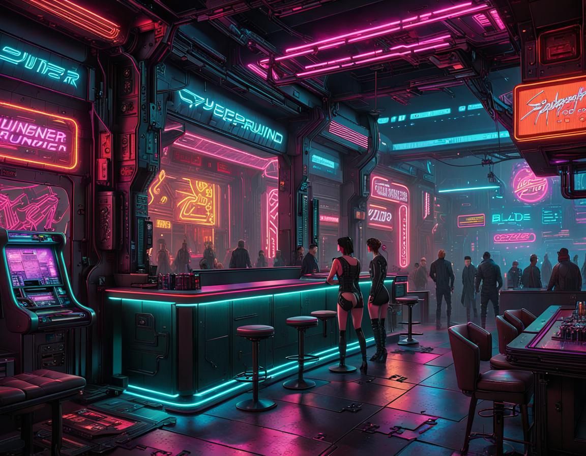 Nightclub (Cyberpunk RED) IV - AI Generated Artwork - NightCafe Creator