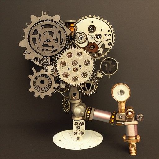 Robotic flower - AI Generated Artwork - NightCafe Creator