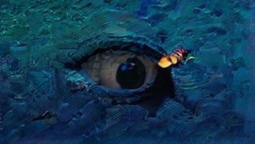 A monstrosity bloop cryptid monstrosity eye emerge... - AI Art