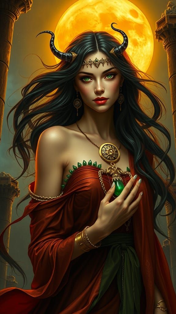Antinéa, Queen of Atlantis. - Enchanting Atlantean Sorceress...