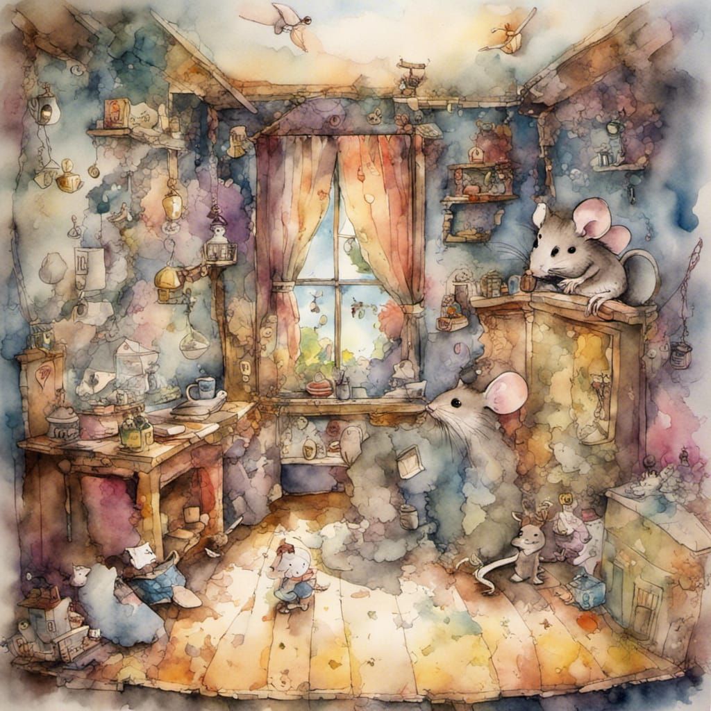 Mouse in the house - AI Generated Artwork - NightCafe Creator