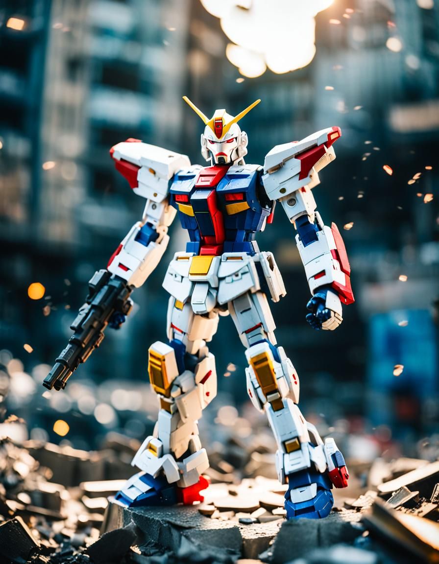 action figure gundam - AI Generated Artwork - NightCafe Creator