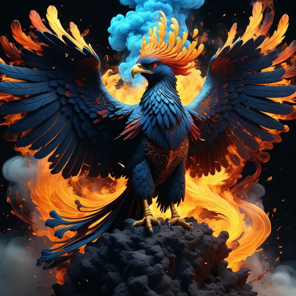 Phoenix rising - AI Generated Artwork - NightCafe Creator