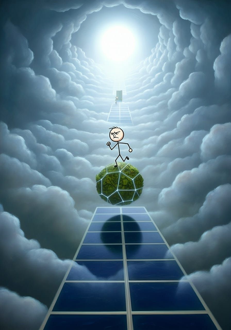 The Ascencion of Grumpy Stick-Figure Guy via Solarcubic Antigravity ...