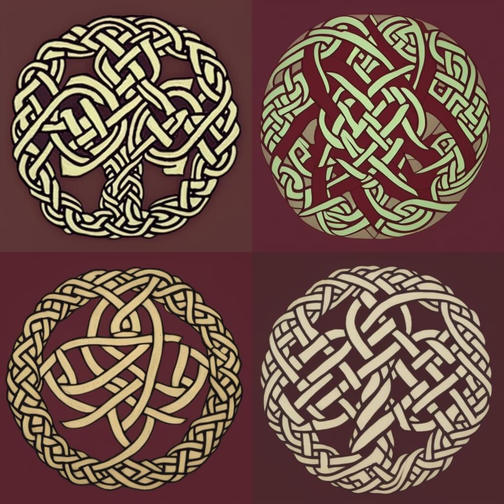 knotwork tree as a duality symbol - AI Generated Artwork - NightCafe ...