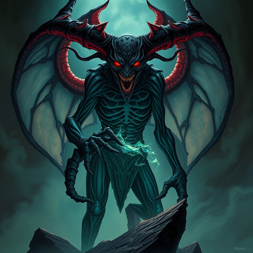 Eerily Beautiful Aspirnaught Cryptid in Noir Style - AI Art