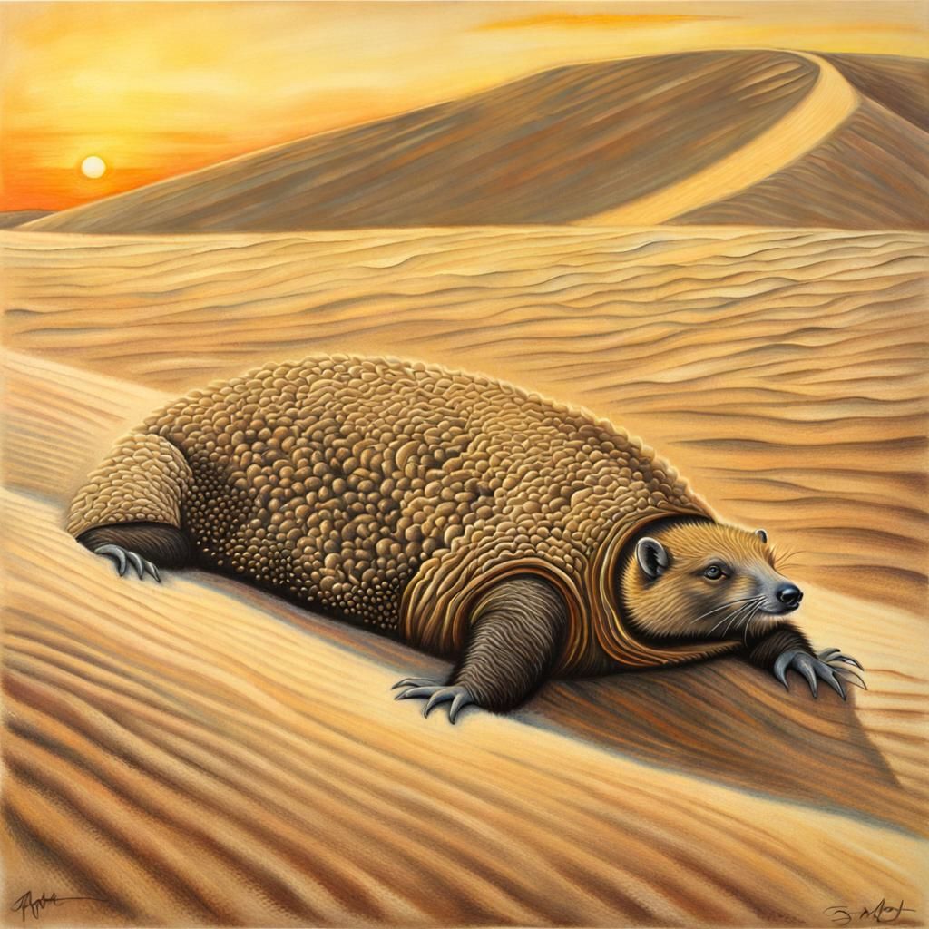 Nearly Perfect Golden Mole I - AI Generated Artwork - NightCafe Creator