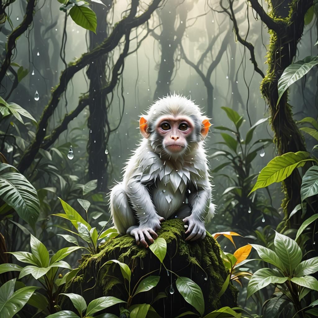The Rare Tree Monkey. - AI Generated Artwork - NightCafe Creator