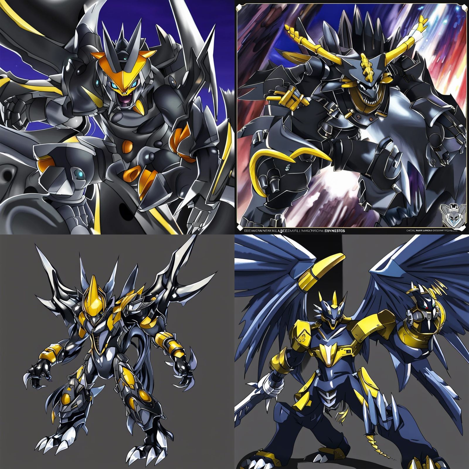 Digimon, BlackWargreymon - AI Generated Artwork - NightCafe Creator