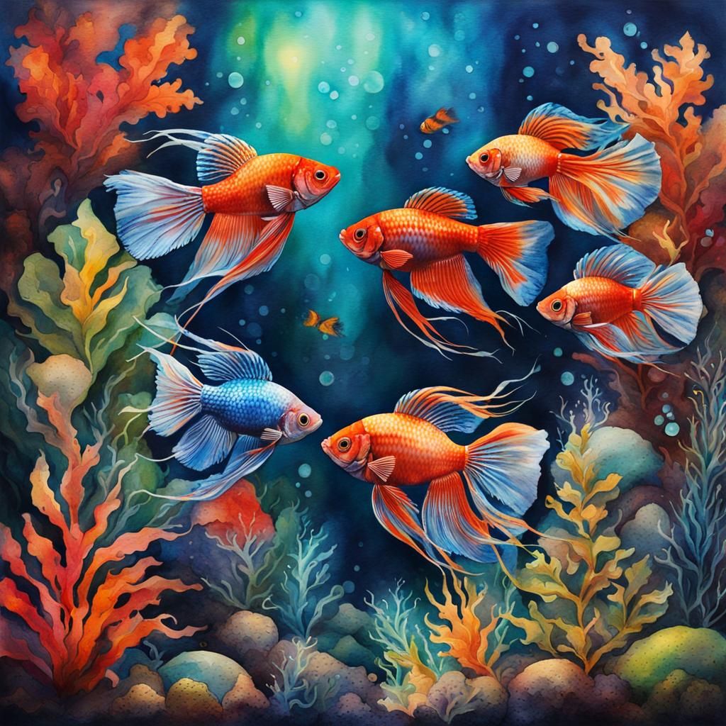 Tropical Fish - AI Generated Artwork - NightCafe Creator