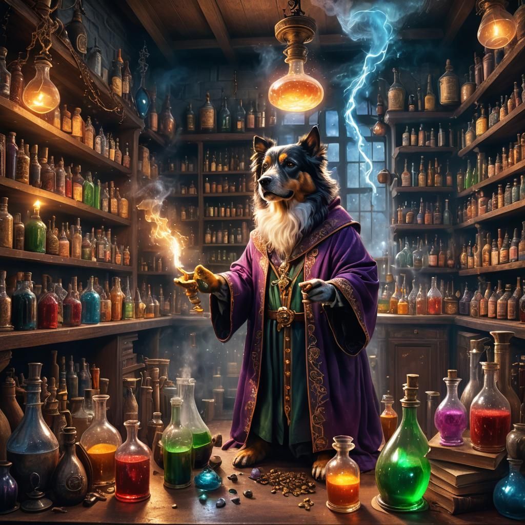 Dog Wizard - AI Generated Artwork - NightCafe Creator