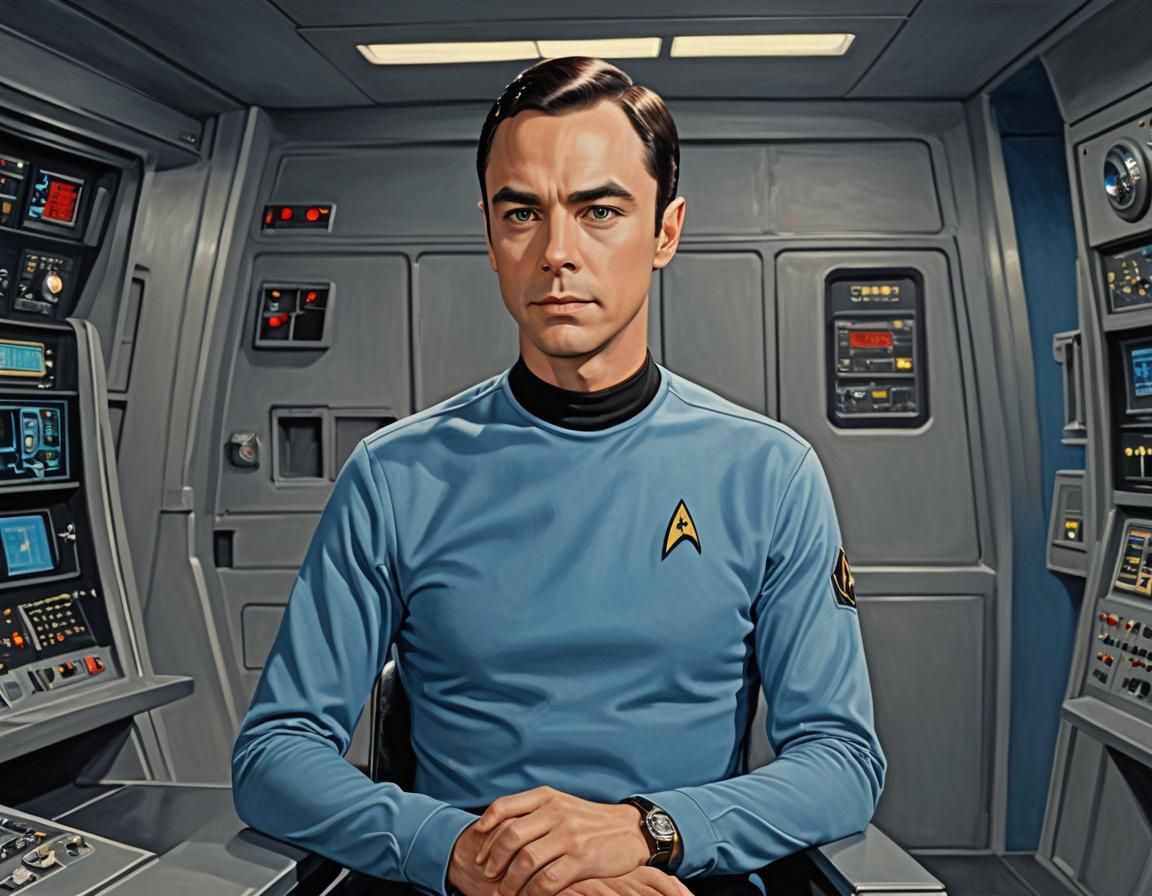 Sheldon as Spock - AI Generated Artwork - NightCafe Creator