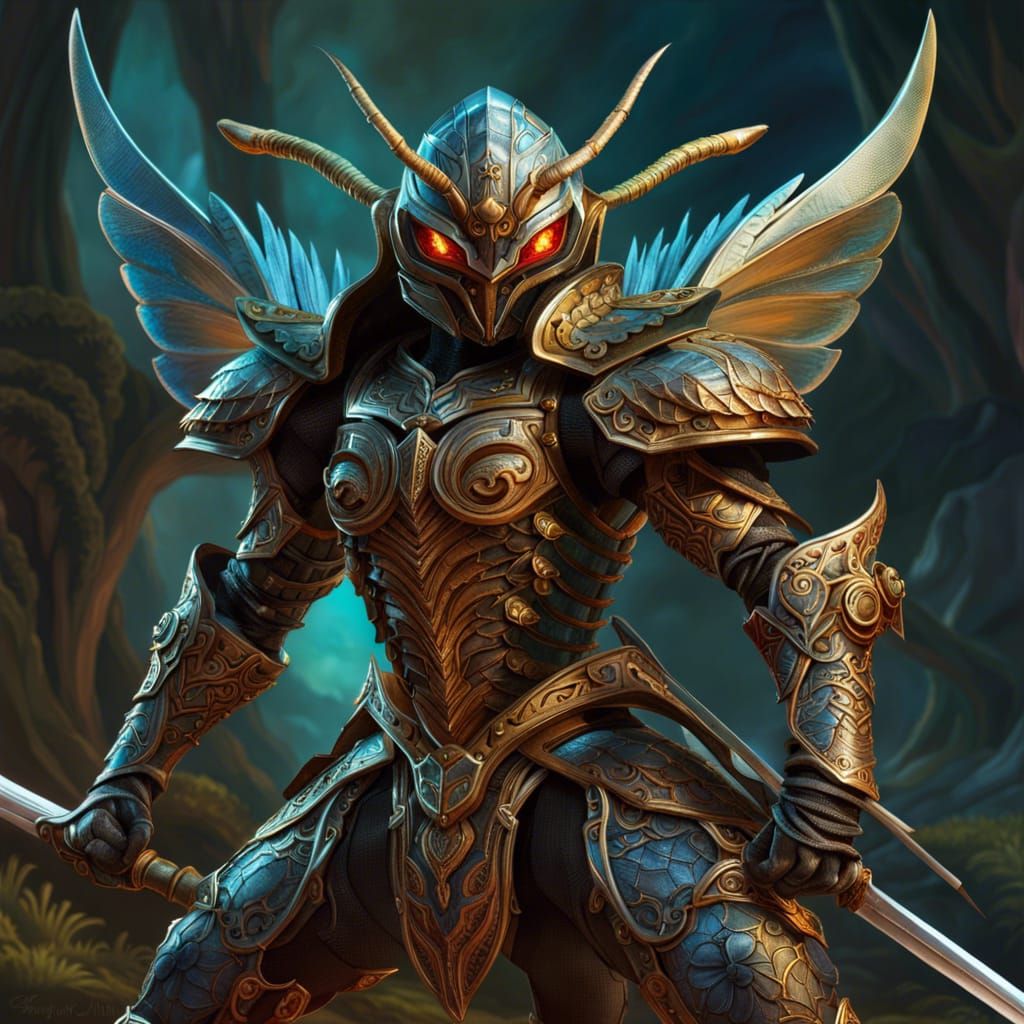 Insectoid Warrior - AI Generated Artwork - NightCafe Creator