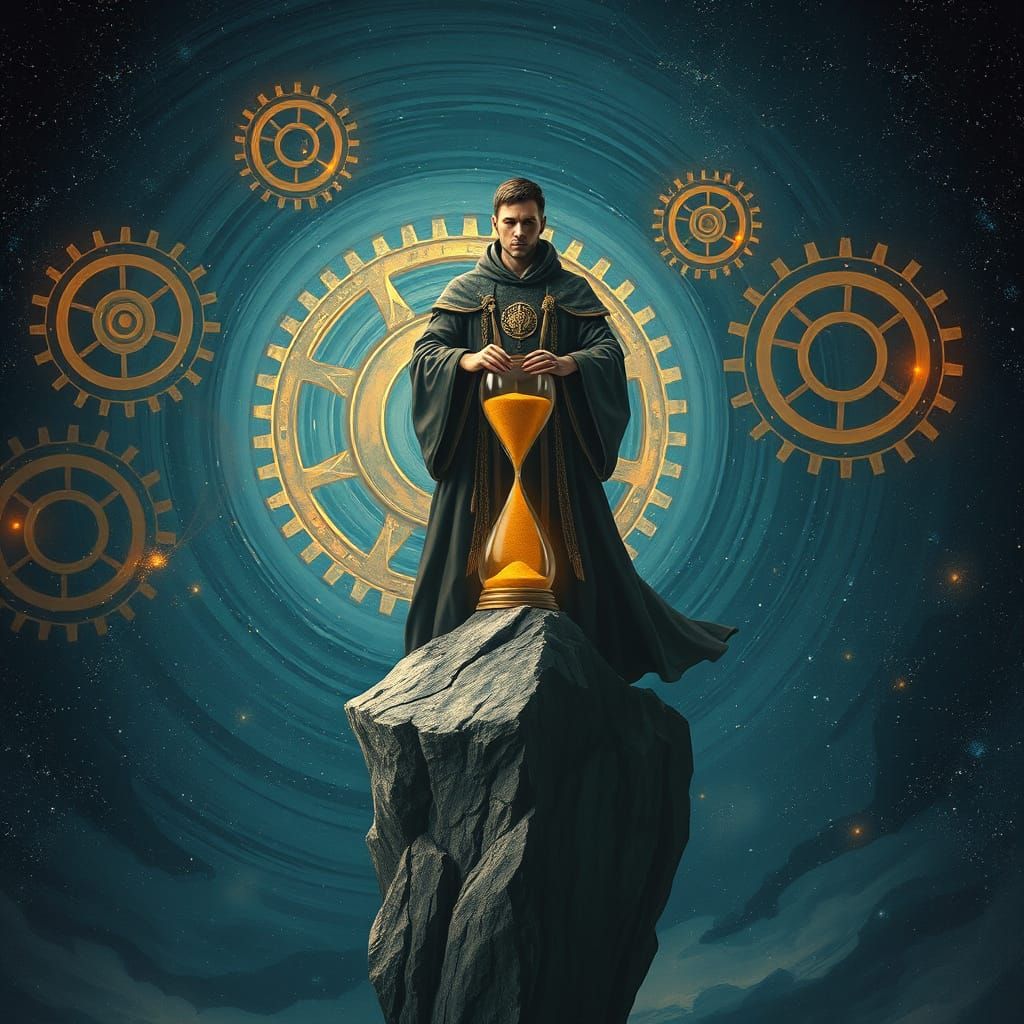 Timeless Decision in Cosmic Void - AI Art