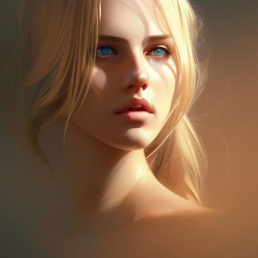 blonde girl - AI Generated Artwork - NightCafe Creator